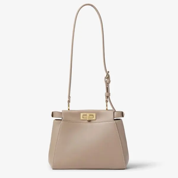 Fendi My Peekaboo Xs Dove Gray Leather Bag